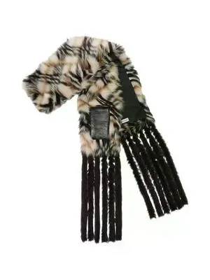 Burberry Fur Scarf - Neutrals