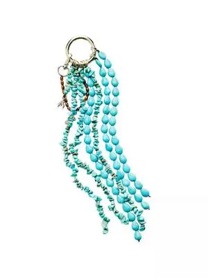 Patrizia Pepe Fly Beaded Keyring - Blue
