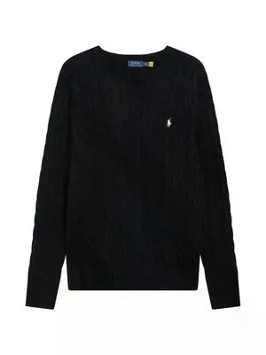Polo Ralph Lauren Cable-knit Embroidered-logo Sweater