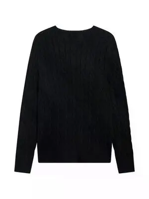 Polo Ralph Lauren Cable-knit Embroidered-logo Sweater