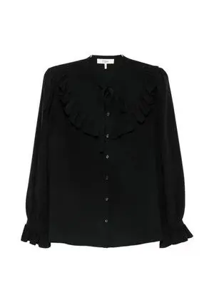 Chloé Ruffled-detail Blouse - Black