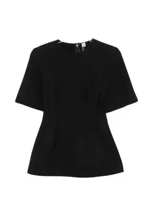 TOTEME Sculptural Short-sleeve Scuba Top