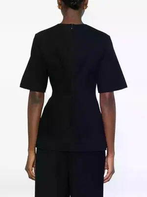 TOTEME Sculptural Short-sleeve Scuba Top