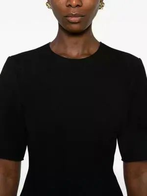 TOTEME Sculptural Short-sleeve Scuba Top