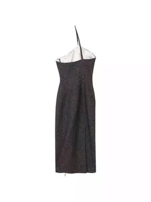 Remain Birger Christensen One-shoulder Wool Midi Dress