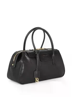 Elisabetta Franchi Medium Boston Bag In Nappa Leather