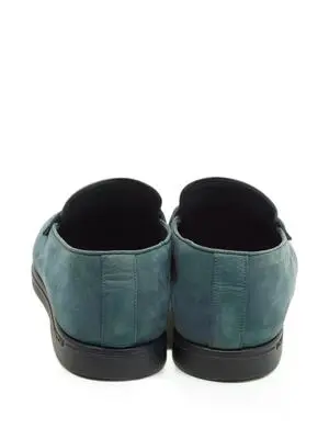 LOUIS VUITTON Suede Loafers With Initials Accent