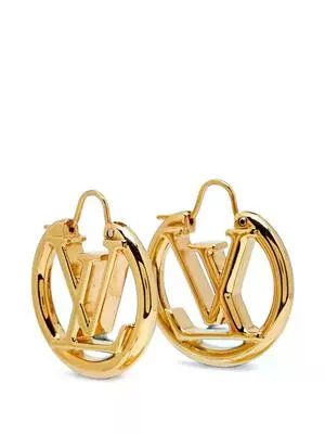 LOUIS VUITTON Pm Louise Hoop Earrings - Gold