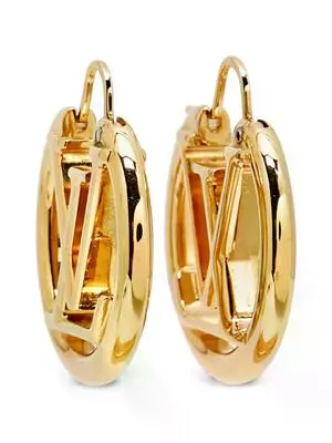 LOUIS VUITTON Pm Louise Hoop Earrings