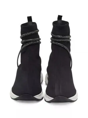 Rene Caovilla Cleo Crystal-embellished Sneakers