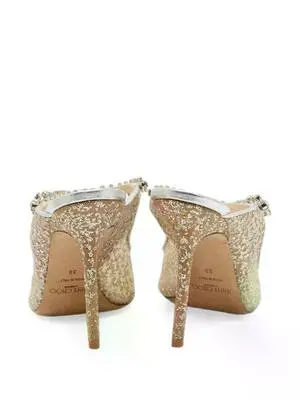 JIMMY CHOO Bing Crystal-embellished Mules