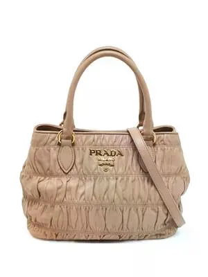 Prada Gaufre Leather Tote Bag