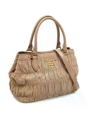 Prada Gaufre Leather Tote Bag