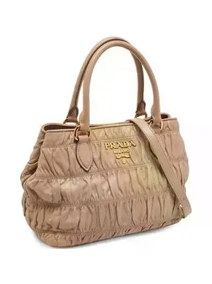 Prada Gaufre Leather Tote Bag