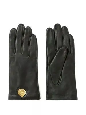 Claudie Pierlot Logo-plaque Leather Gloves