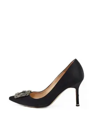 Manolo Blahnik Hangisi Crystal-embellished Pumps