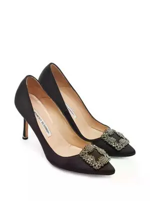 Manolo Blahnik Hangisi Crystal-embellished Pumps