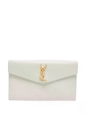 Saint Laurent 2022 Uptown Leather Clutch Bag