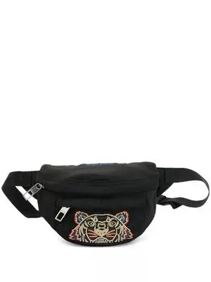 Kenzo Kampus Belt Bag With Embroidered Tiger Logo - Black
