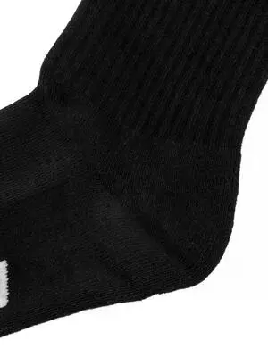 EVISU Seagull-embroidered Logo Socks