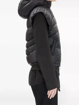 High Fanny Quilted Hooded Gillet