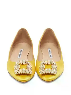Manolo Blahnik Hangisi Ballet Flats