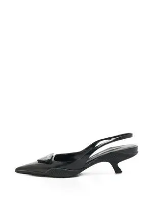 Prada Triangle Slingback Pumps