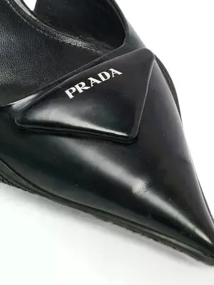 Prada Triangle Slingback Pumps