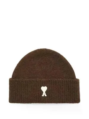 AMI Paris De Coeur Alpaca Beanie Hat