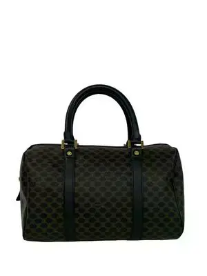 Celine 2000-2015 Macadam Coated Canvas Boston Bag