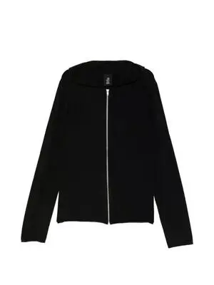 THOM KROM Zip-up Hoodie With Textured Jersey