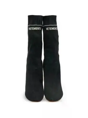 Vetements Sock Runner Logo-print High Heel Boots