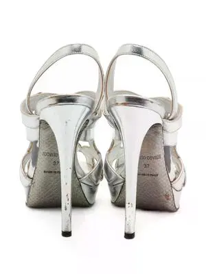 Roberto Cavalli Snake-detail Strappy Sandals