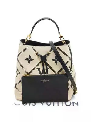 LOUIS VUITTON Mm Neonoé Monogram Empreinte Broderies Bucket Bag