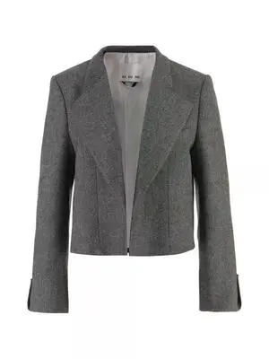 SA SU PHI Peak-lapels Cropped Blazer