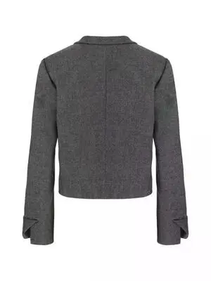 SA SU PHI Peak-lapels Cropped Blazer