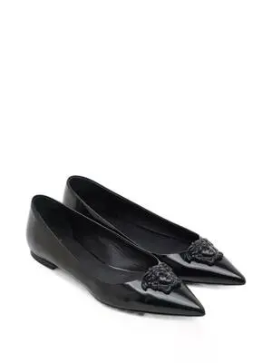 Versace Medusa Pointed-toe Ballet Flats
