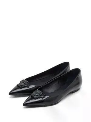 Versace Medusa Pointed Toe Ballet Flats