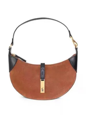 Polo Ralph Lauren Mini Polo Id Suede Shoulder Bag