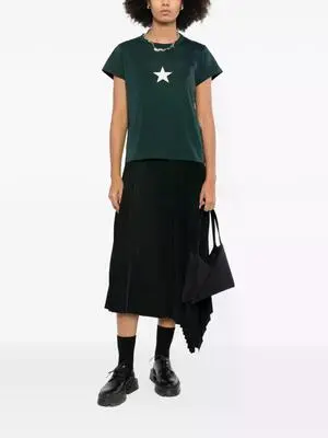 AGNES B. Star-print T-shirt - Green