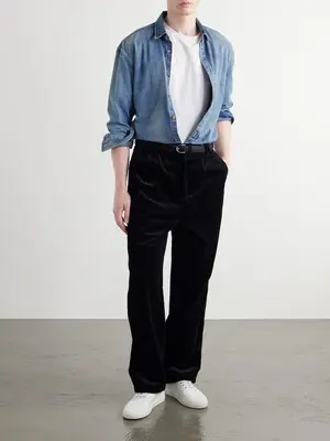 A.p.c. Ricky Straight-leg Cotton-corduroy Trousers
