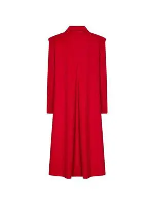 Max Mara Pleated-back Layered-shoulder Coat