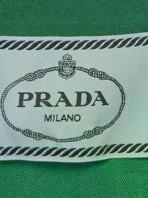 Prada Belted Silk Satin Shirt Midi Dress