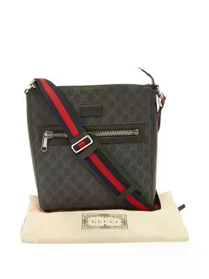 Gucci Gg Supreme Web Messenger Bag