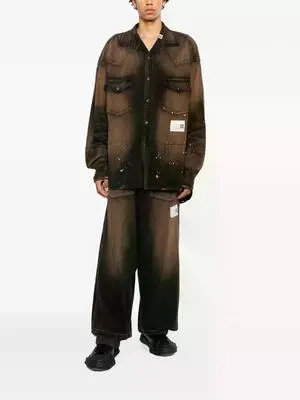 Mihara Yasuhiro Sweat Layered Jeans