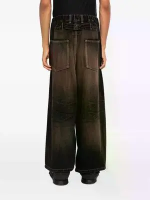 Mihara Yasuhiro Sweat Layered Jeans