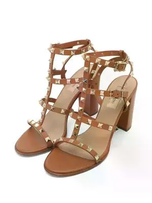 Valentino Garavani Rockstud Caged Sandals - Brown