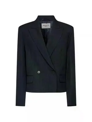 Max Mara Canapa Pinstripe Double-breasted Blazer