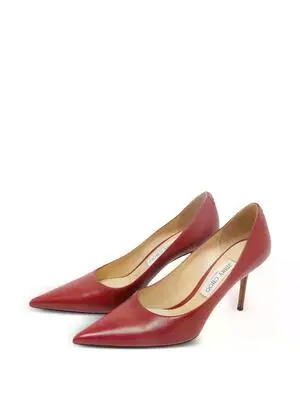 JIMMY CHOO Anouk Leather Pointed-toe Stiletto Pumps