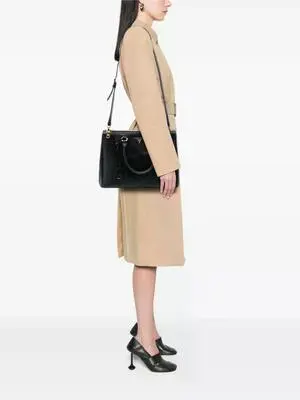 Prada 2013-2026 Large Saffiano Lux Galleria Double Zip Satchel - Black